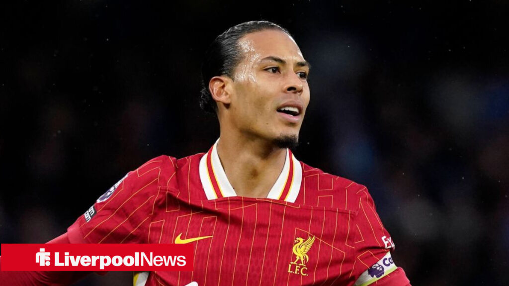 Liverpool star Virgil van Dijk reacts to headline Manchester City news
